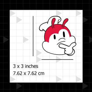 Asian Snacks Stickers | Thinking Jollibee Vinyl Die Cut | Filipino ...