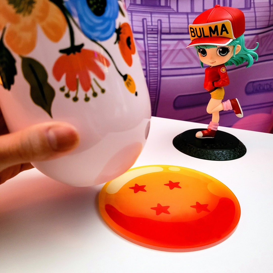 Dragon Ball Four Star Acrylic Drink Coaster Dragonball Kitchen Decor ...