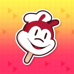 Jollibee Character Popsicle Vinyl Sticker | Filipino Cartoon Fast Food ...