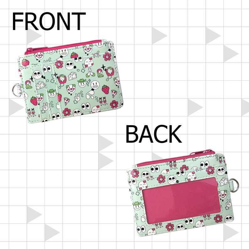 Green Lime Cream Matcha Frog Pastel Small Credit Card Holder | Wallet ...