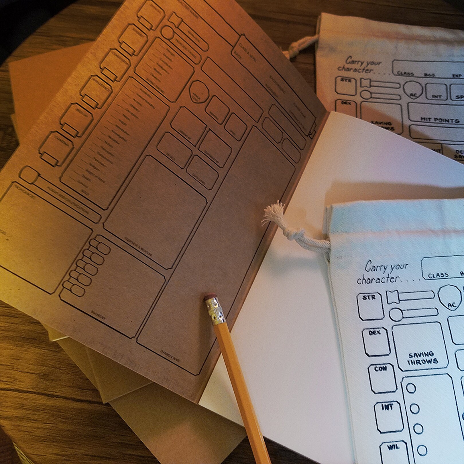 Dnd Players Notebook Be Prepared Character Sheet Journal Dungeons and ...