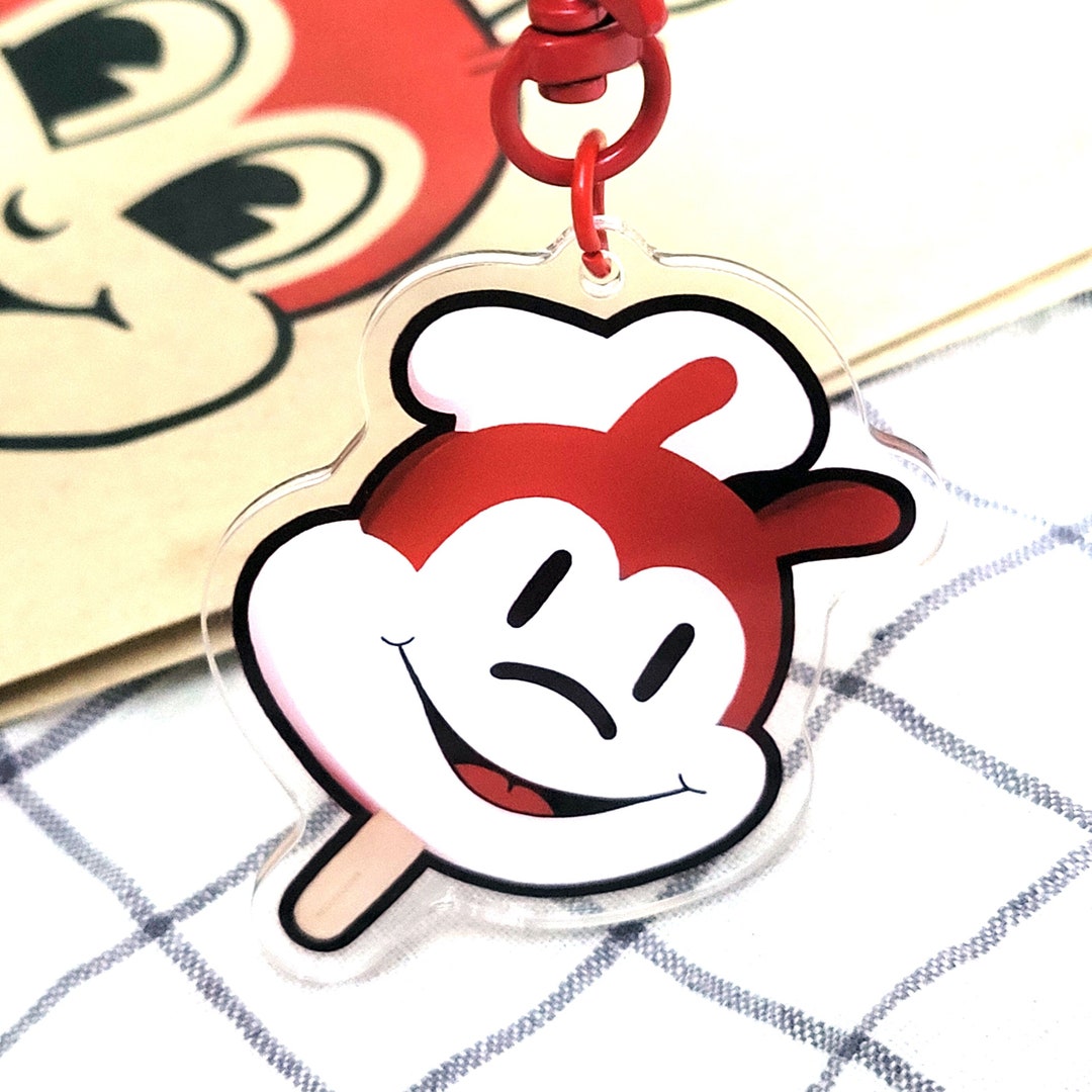 Jollibee Character Popsicle Acrylic Keychain Charm Asian - Etsy