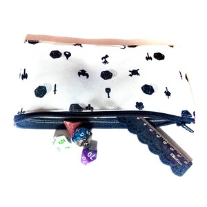 Dnd Zipper Canvas Pouch | Dice Storage, Bag of Holding, Dnd Gifts for ...