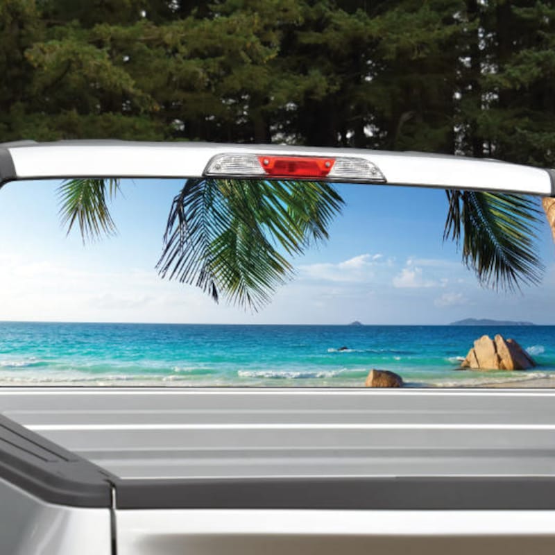 Beach Scene Window Decal - Etsy