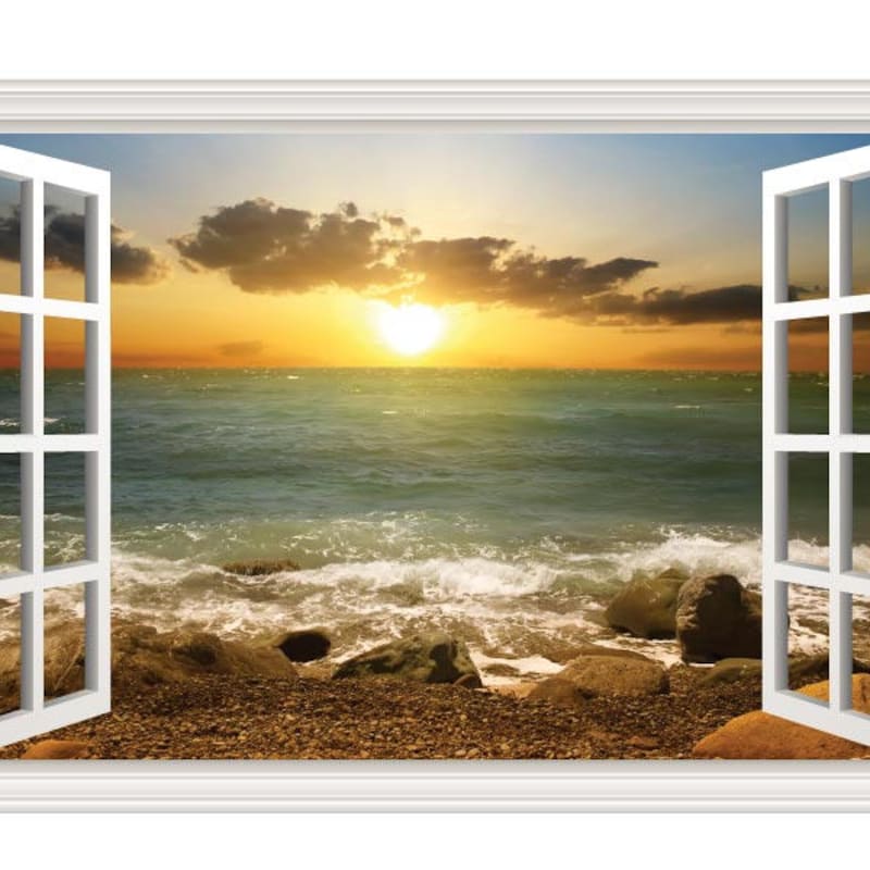 Sunset Wall Decal - Etsy