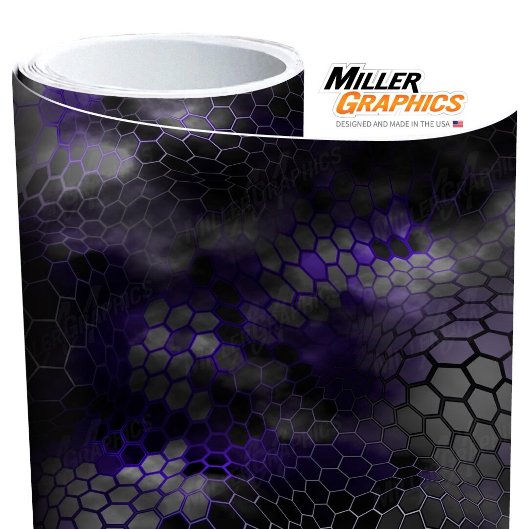 Camo Chameleon black and Purple Wrap Vinyl Roll Sheet 3M Many Sizes ...