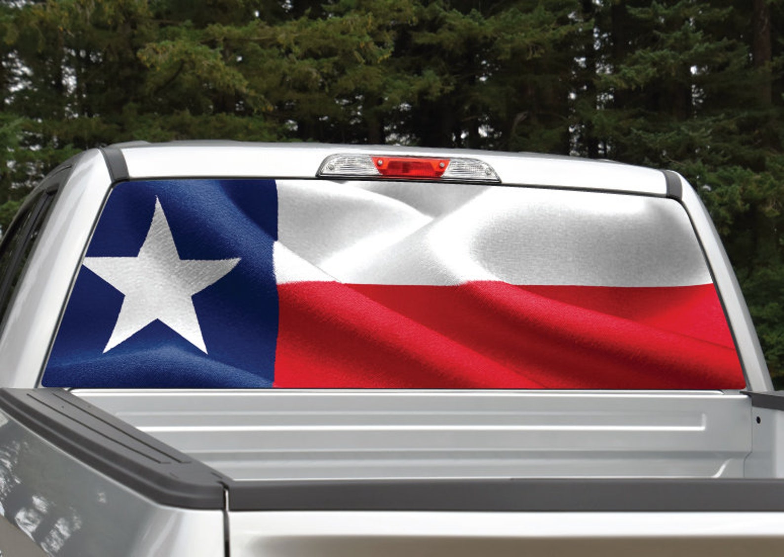 Texas Flag Waving Rear Window Graphic Decal for Truck SUV - Etsy