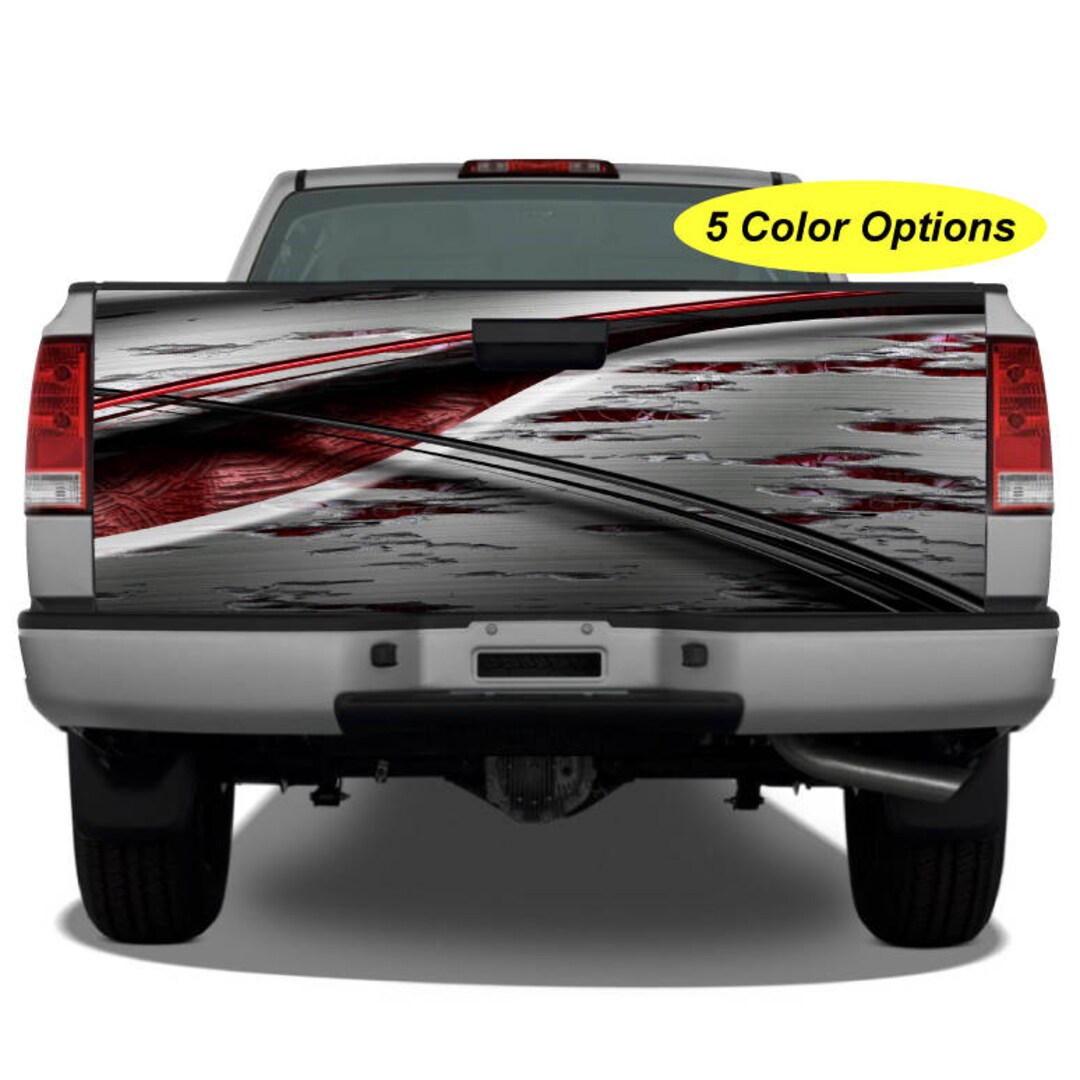 Graphic 107 Abstract Torn Ripped Metal Truck Tailgate Wrap Decal - 5 ...