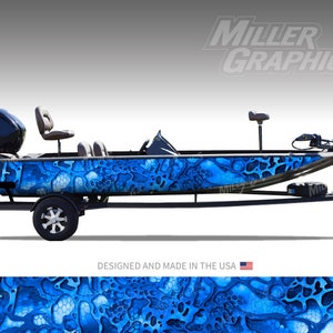Camo Boat Wrap Kit "chameleon Blue Xd" 3M Cast Vinyl - 15 Sizes ...