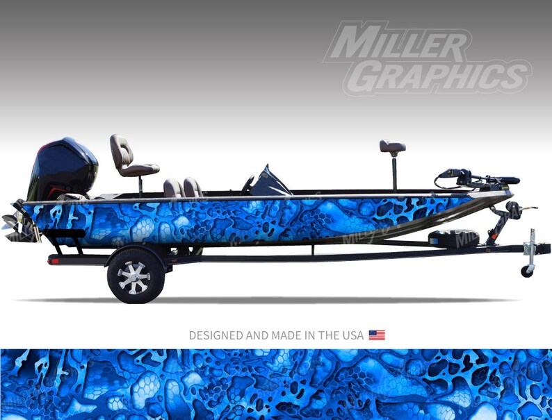 Camo Boat Wrap Kit chameleon Blue Xd 3M Cast Vinyl - Etsy