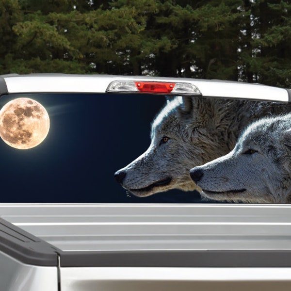 Wolf Rear Window Decal - Etsy