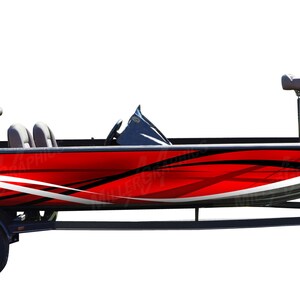 Vendetta (red) Boat Wrap Kit Vinyl Graphic Decal 3M - 15 Sizes ...