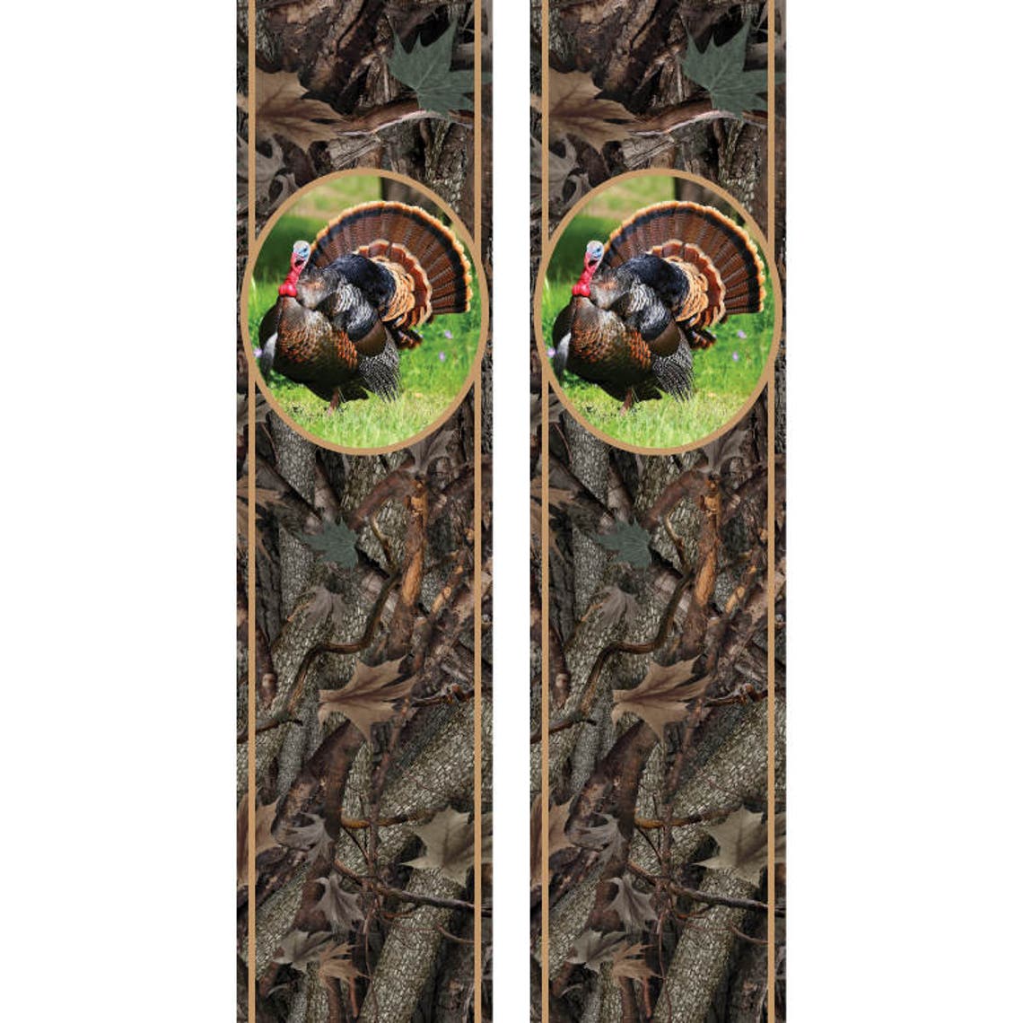 Turkey Camo Oak Ambush Hunting Truck Bed Band Stripe Decal Graphic Kit ...