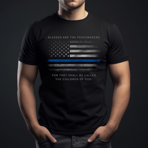 Police Blessed Are the Peacemakers Thin Blue Line Svg - Etsy