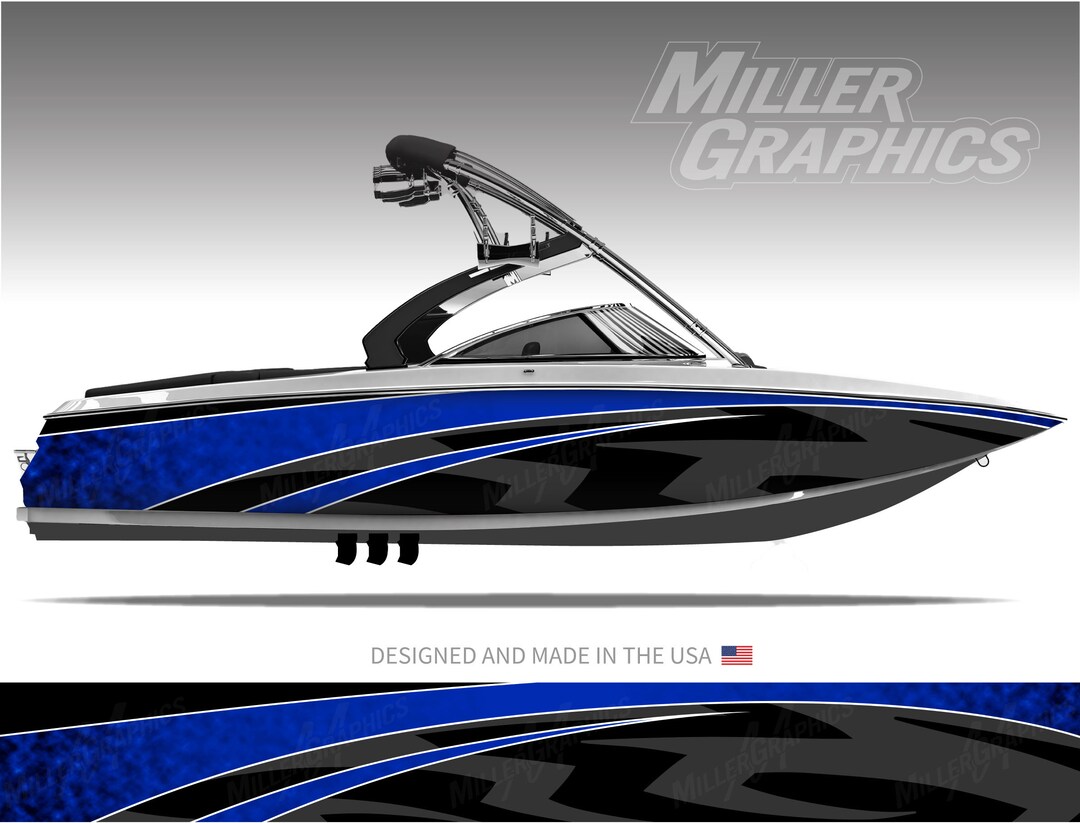 Stealth blue Boat Wrap Kit 3M Premium Cast Vinyl 15 Sizes - Etsy