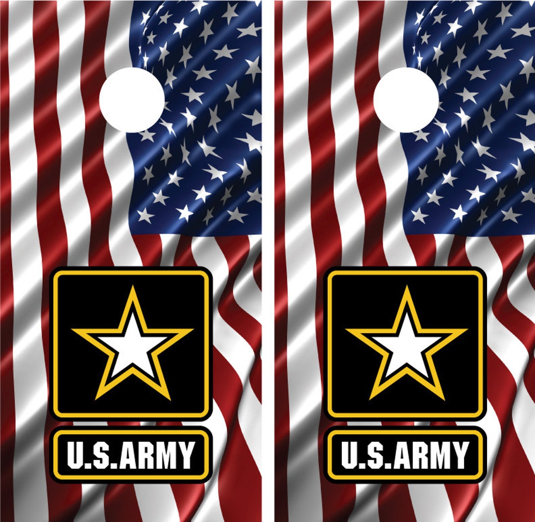 U.S. Army Military American Flag #3 Cornhole Board Decal Wrap Wraps - Etsy