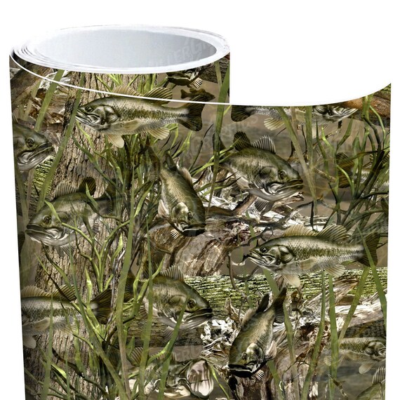 Fish Camo bass Wrap Vinyl Roll Sheet 3M Many | Etsy