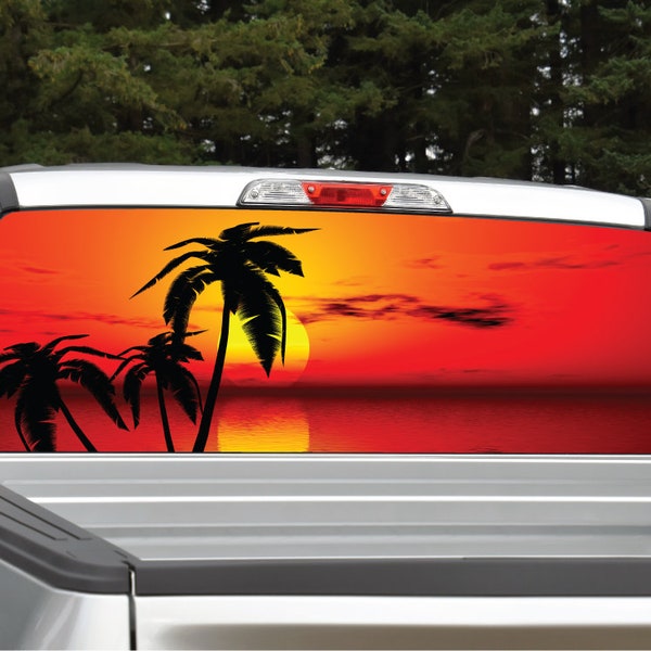 Palm Tree Rear Window Decal - Etsy