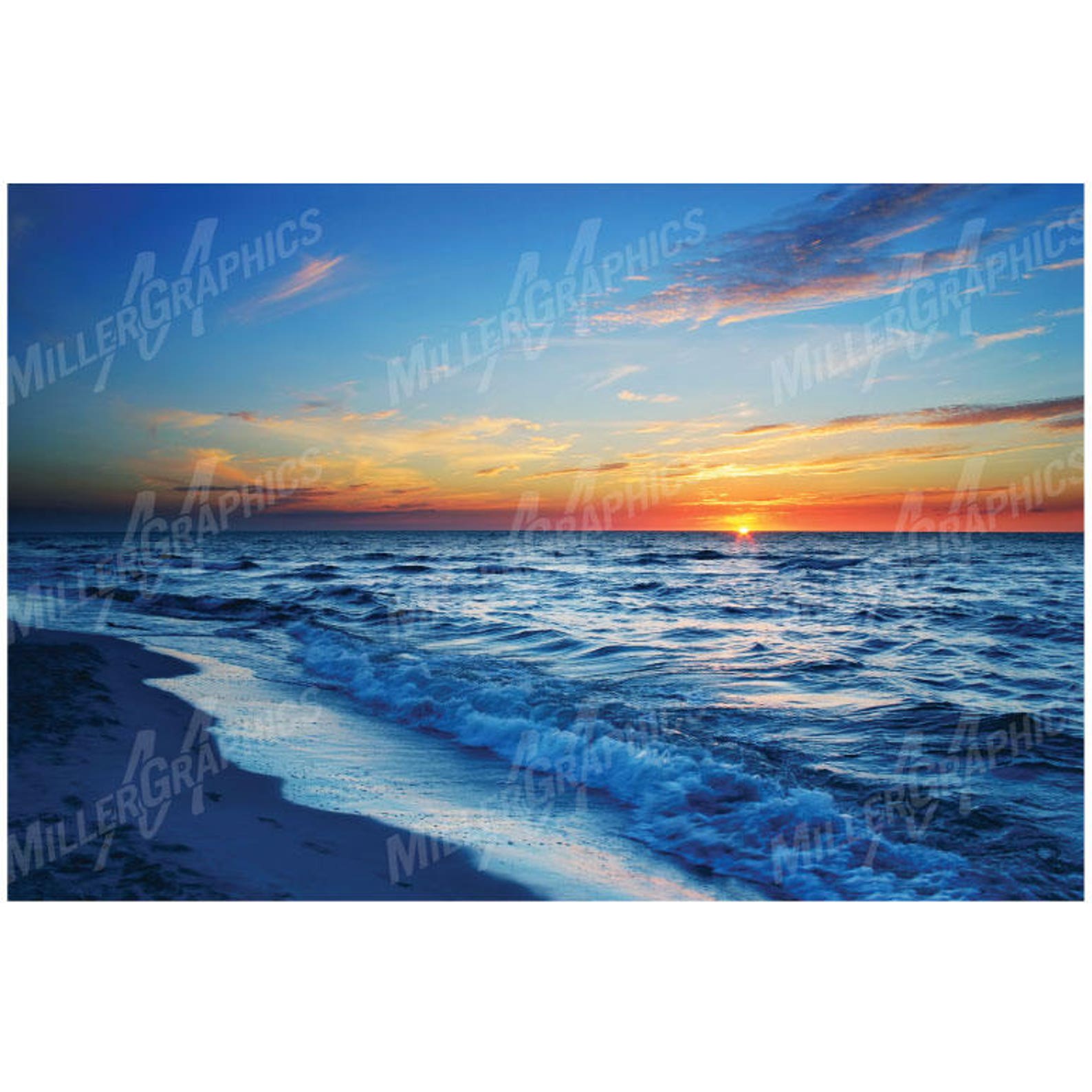 Beach Ocean Sunset #2 Wall Decal Sticker Graphic Art - 4 Sizes ...