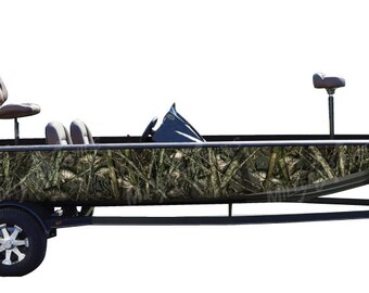 Fish Camo Boat Wrap Kit walleye 3M Cast Vinyl 6 | Etsy