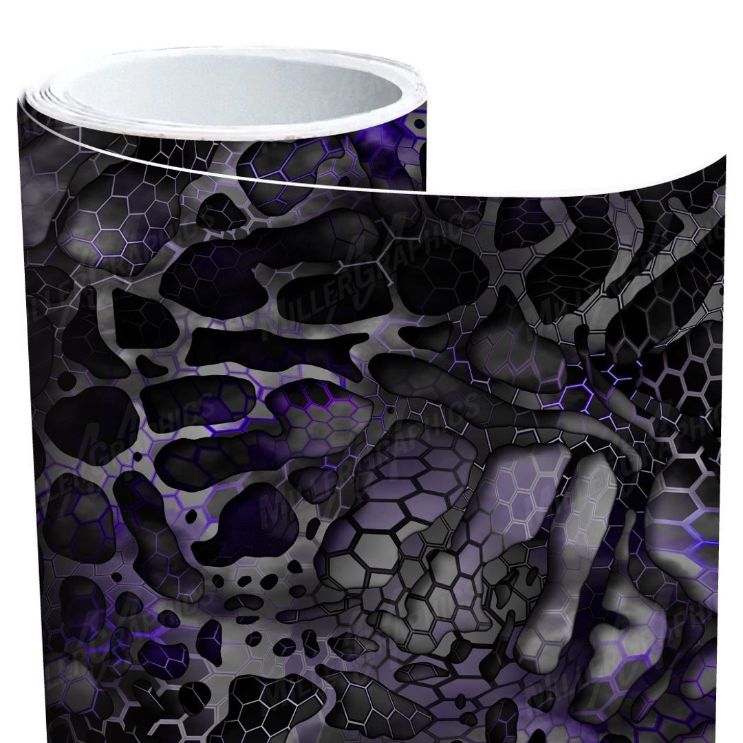 Camo Chameleon black and Purple Xd Wrap Vinyl Roll - Etsy