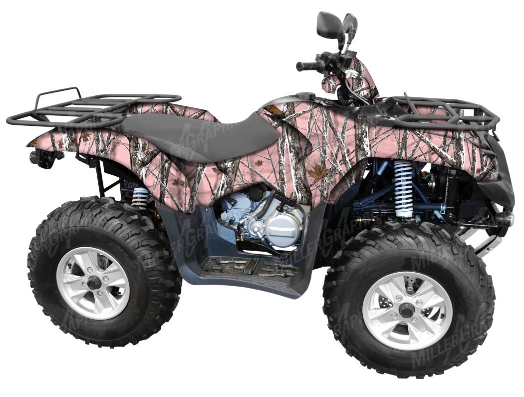 Snowstorm Pink Camo ATV Wrap Kit Vinyl Graphic Decal 4 Wheeler - Etsy