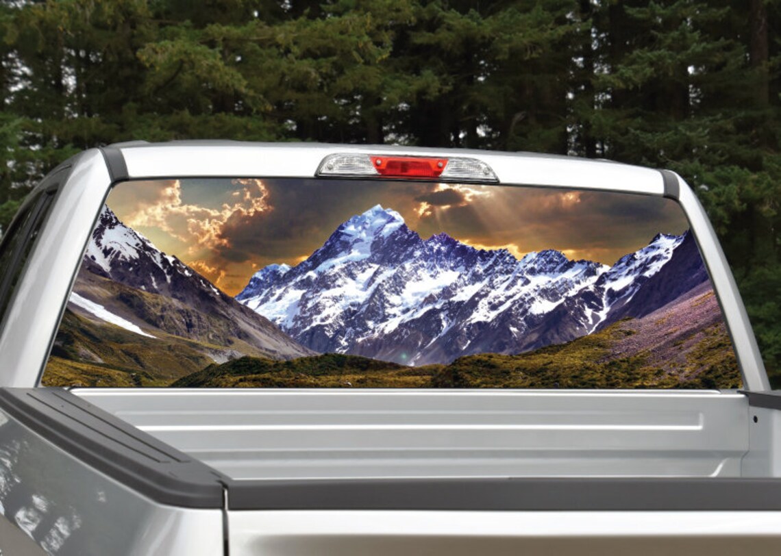 Mountain Scenery #2 Rear Window Graphic Decal (perforated) - Etsy