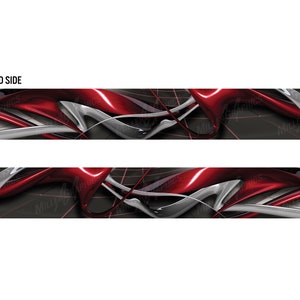 Typhoon (red) Abstract Boat Wrap Kit 3M Premium Cast Vinyl - 15 Sizes ...