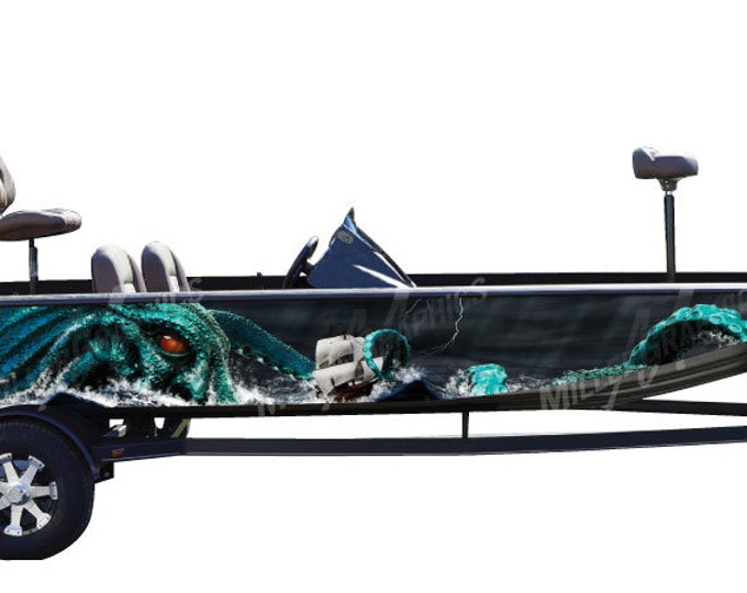 Sea Monster Kraken Boat Wrap Kit Vinyl Graphic Decal 6 Sizes - Etsy
