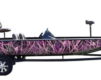 Camo Boat Wrap Kit tall Grass Pink 3M Cast Vinyl - Etsy