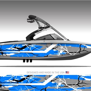 Ravage (blue) Boat Wrap Kit Vinyl Graphic Decal 3M - 15 Sizes Available ...