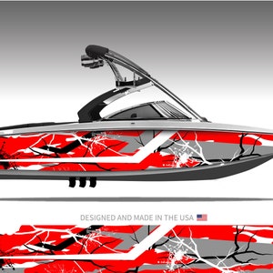 Ravage (red) Boat Wrap Kit Vinyl Graphic Decal 3M - 15 Sizes Available ...