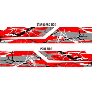 Ravage (red) Boat Wrap Kit Vinyl Graphic Decal 3M - 15 Sizes Available ...