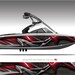 Typhoon red Abstract Boat Wrap Kit 3M Premium Cast Vinyl 15 Sizes ...