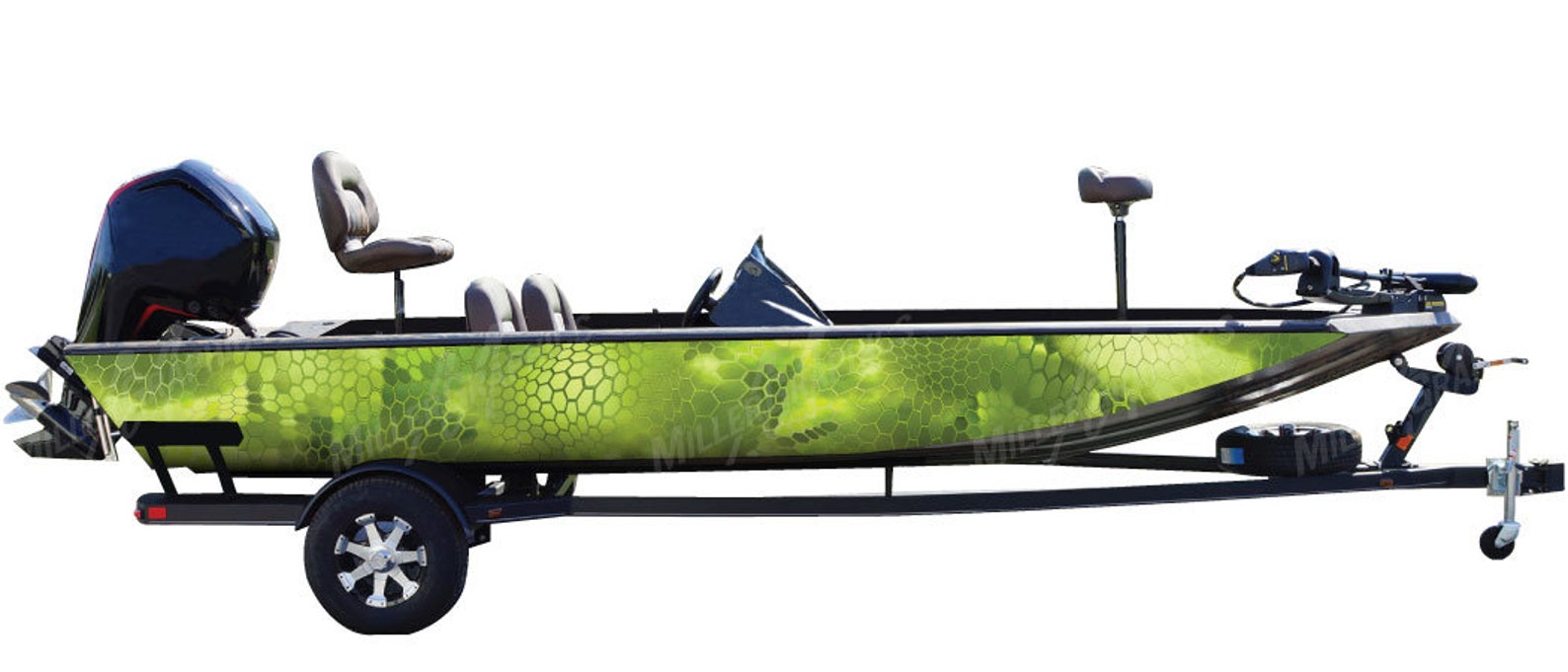 Camo Boat Wrap Kit Chameleon Green 3M Cast Vinyl 6 Sizes - Etsy