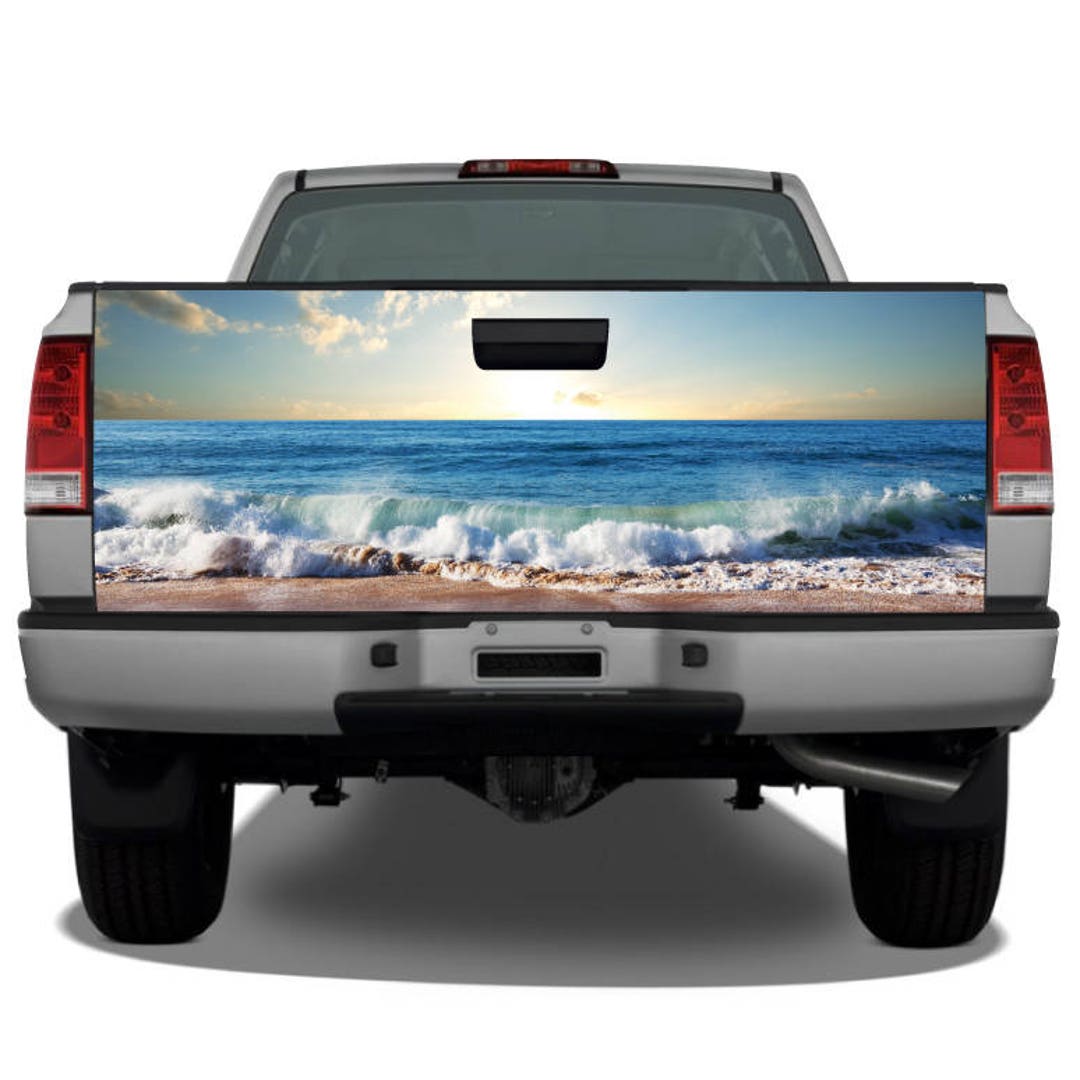 Beach Ocean Waves Tailgate Wrap Vinyl Graphic Decal - Etsy