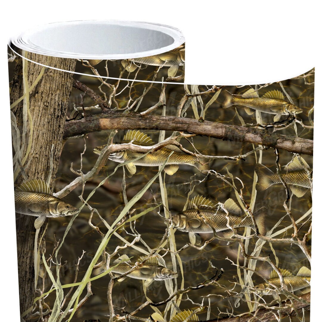 Fish Camo "walleye" Wrap Vinyl Roll Sheet 3M - Many Sizes Available - Etsy