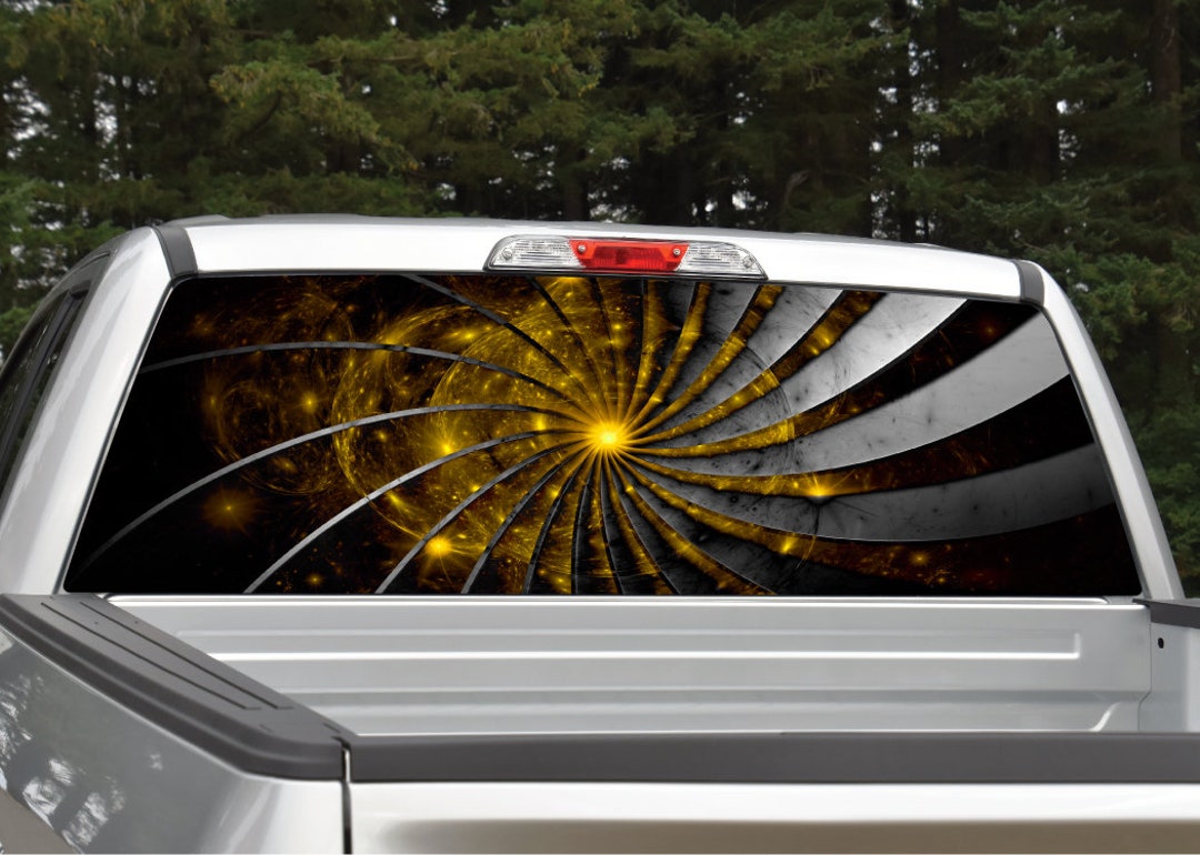 Metal Spiral (gold) Abstract Rear Window Graphic Decal Truck SUV ...