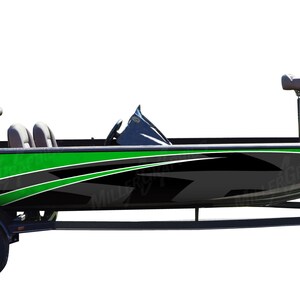 Stealth (green) Abstract Boat Wrap Kit 3M Cast Vinyl - 15 Sizes ...