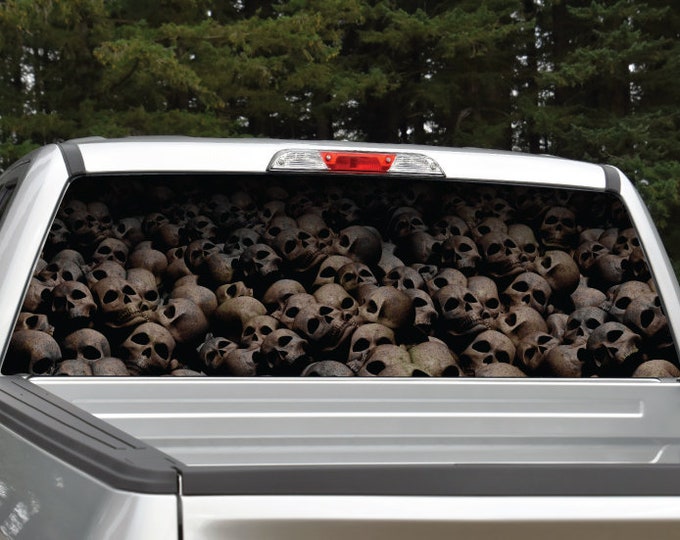 Pile of Skulls Aged Rear Window Graphic Decal for Truck SUV - Etsy