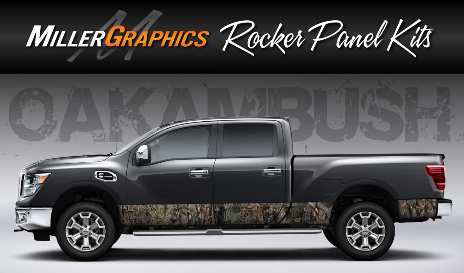 Camo "oak Ambush" Rocker Panel Graphic Decal Wrap Kit Truck SUV - - Etsy