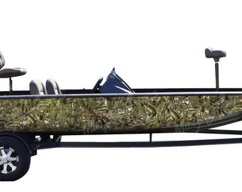Fish Camo Boat Wrap Kit walleye 3M Cast Vinyl 6 | Etsy