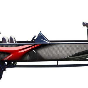 Riptide (red) Abstract Boat Wrap Kit Vinyl Graphic Decal 3M - 15 Sizes ...