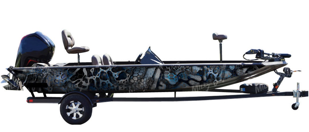 Camo Boat Wrap Kit chameleon Black and Blue Xd 3M - Etsy