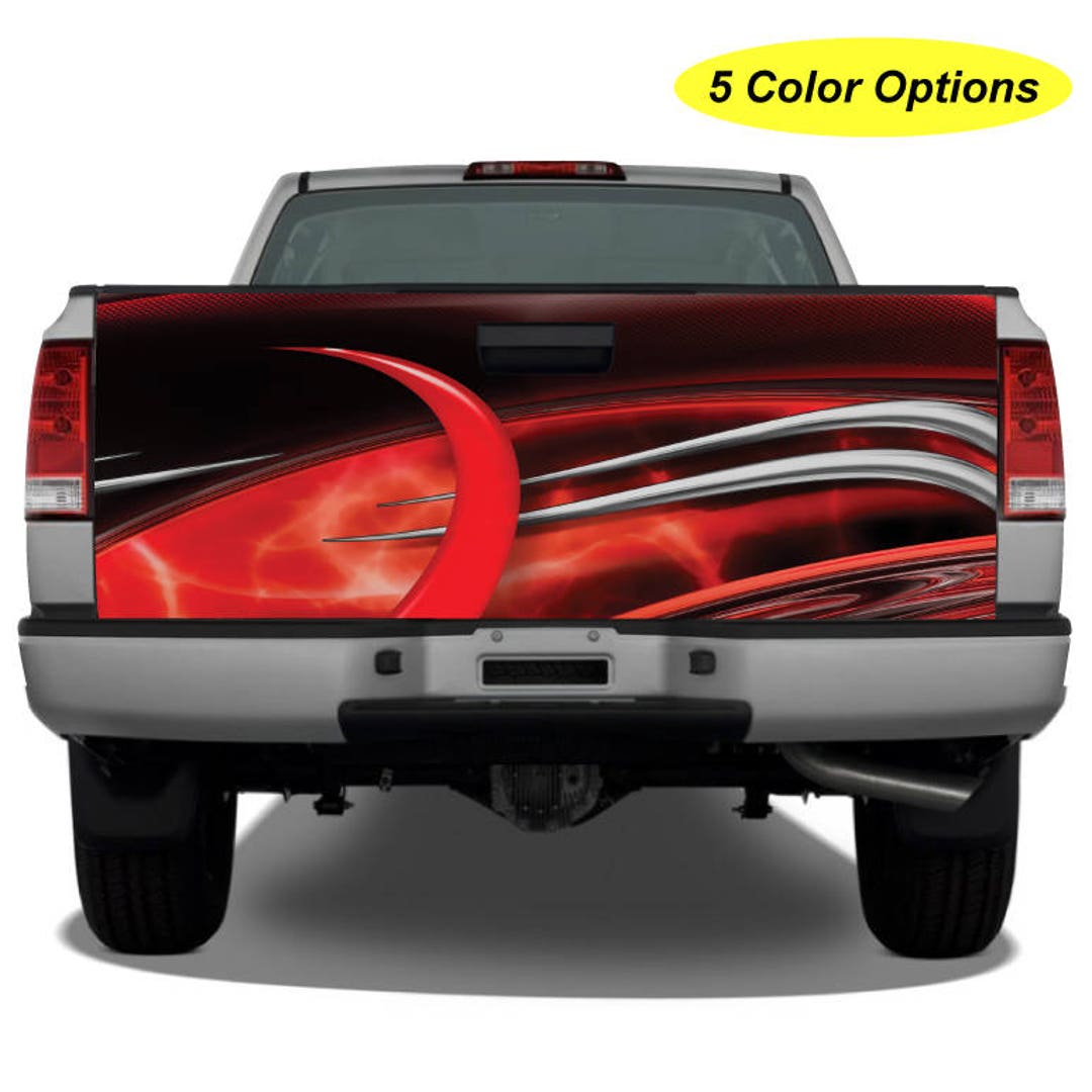 Graphic 105 Abstract Shockwave Tailgate Wrap Decal - 5 Color Options - Etsy