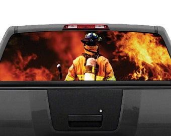 Fire Flames Rear Window Graphic Decal for Truck SUV perforated - Etsy