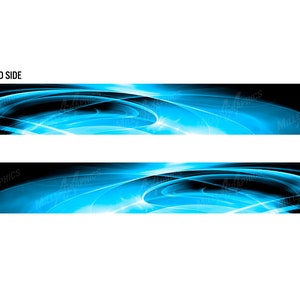 The Abyss (blue) Abstract Boat Wrap Kit 3M Cast Vinyl - 15 Sizes ...
