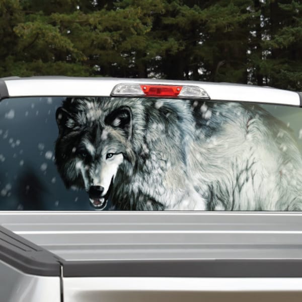 Wolf Rear Window Decal - Etsy