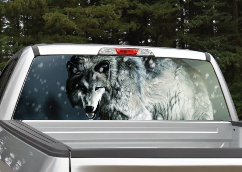 Wolf #4 Wolves Rear Window Graphic Decal (perforated) - Etsy