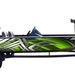 Stingray (green) Abstract Boat Wrap Kit Vinyl Graphic Decal 3M - 15 ...